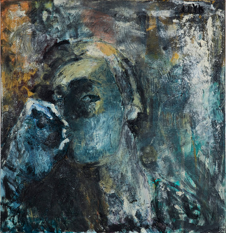 CAMILLA PYK. Ansikte, olja på duk, signerad C Pyk. Konst - Måleri ...