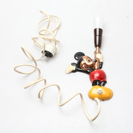 VÄGGLAMPA, metall, Mickey Mouse, 1900-tal. Belysning & Lampor ...