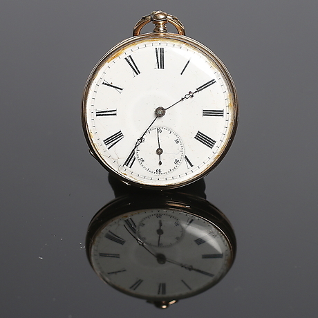 POCKET WATCH, 14k gold, keychain, Ancre. 19th century second half ...