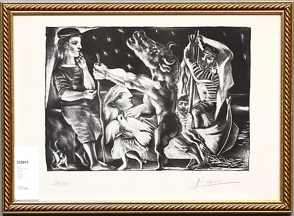 PABLO PICASSO. Después. firmado en letra de imprenta, numerado 234/300 ...