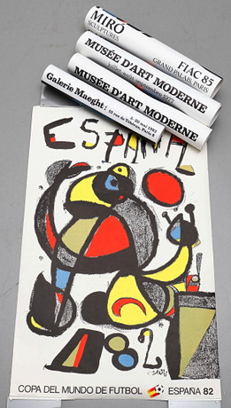 JOAN MIRÓ. POSTERS, FIVE PIECES. Art - Other - Auctionet