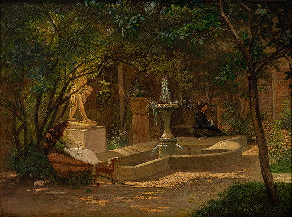 H. STOELTZNER. Nanny at the well. Art - Paintings - Auctionet