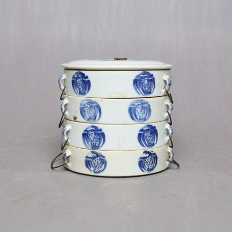 BOXES WITH COVER / LUNCH BOXES, porcelain, China, 18/1900s. Asiatica ...