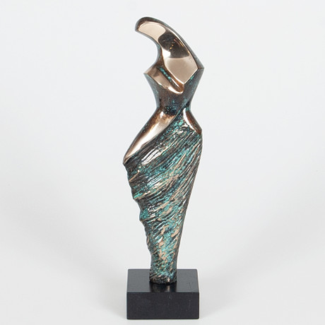 STAN WYS. Skulptur, patinerad brons, signerad, numrerad 3/8 och daterad ...