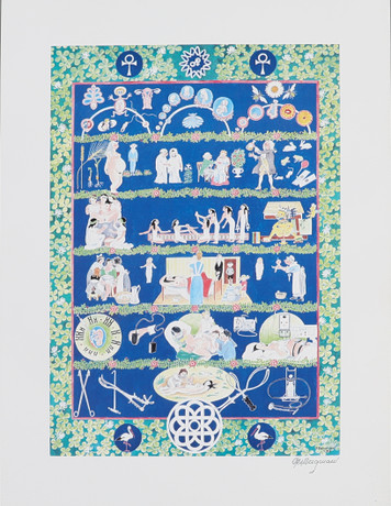 PER BERGMAN. signeerattu jäljennös "Olemme kaikki sidottu yhteen ...