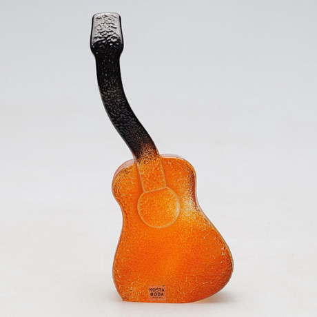 KJELL ENGMAN. sculpture, Guitar from the series "The Band", glass ...