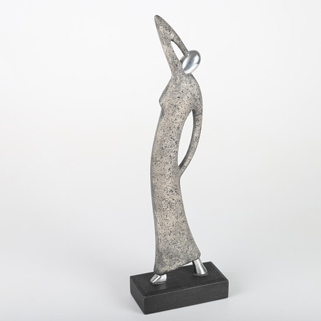 FIGURIN, betong/vitmetall, Cleo Sinclaire, 2000-tal. Keramik & Porslin ...