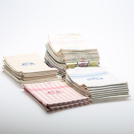 HANDDUKAR ca 50 st, linne. Mattor & Textil - Textil - Auctionet