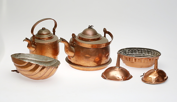 COPPER ITEMS, 6 pcs, 19th century. Silver & Metals - Pewter, Brass ...