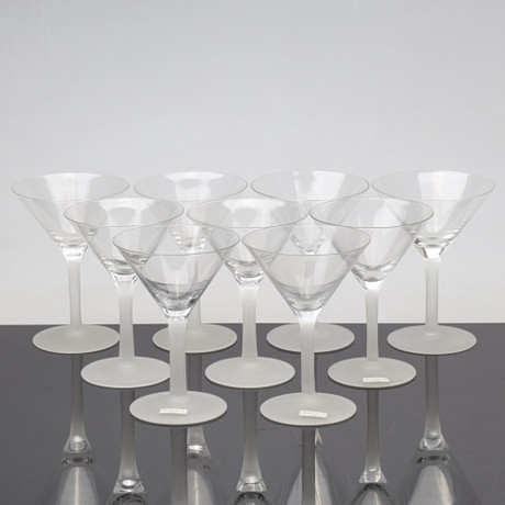 MARTINIGLAS, 9 st, glas, Boda Shop. Glas - Serviser - Auctionet