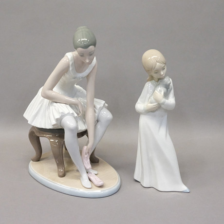 NAO, FIGURINES, TWO PARTS. Ceramics & Porcelain - European - Auctionet