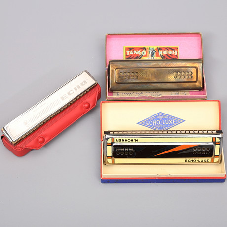 MUNSPEL, Hohner, 3 st, Tyskland. Samlarföremål - Musikinstrument ...