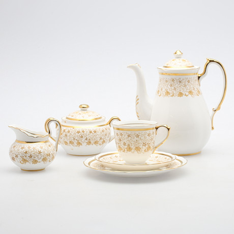 COFFEE SET, 38 pieces, New Chelsea staffs, fine bone China, Made in ...