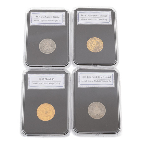 DEN 1883 RACKETEER NICKEL SET. Mynt, Medaljer & Frimärken - Mynt ...