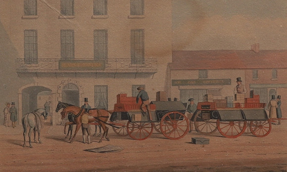 JOHN HARRIS (1791-1873), AFTER M.A. HAYES. CAR TRAVELLING IN THE SOUTH ...