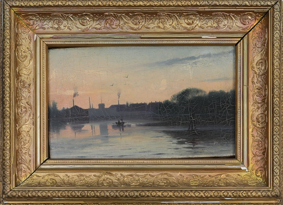 JOHNNY MILLER. olja på duk, signerad. Konst - Måleri - Auctionet