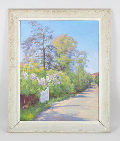 VASILI LEVI (1878-1954). Early summer, signed and dated 1943, oil on board. Art - Paintings ...