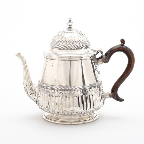 TEKANNA, silver, John Aldwinckle & Thomas Slater, London, 1889. Vikt ...