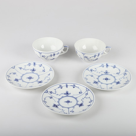 TEA SET PARTS, 5 parts, "Musselmalet", Royal Copenhagen, Denmark ...