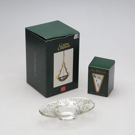 JULDEKORATIONER, 3 st, glas/metall, Holmegaard & Bing & Grøndahl ...