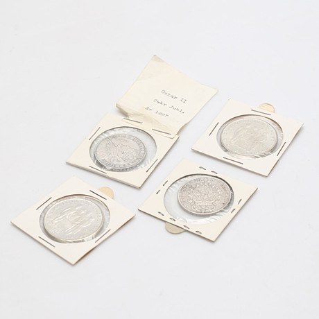 MYNT, 4 st, silver, Sverige. Mynt, Medaljer & Frimärken - Mynt - Auctionet