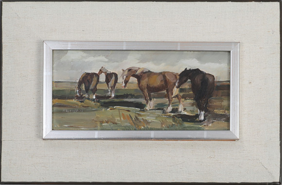 SVEN ERIK HELLQUIST. olja på pannå, signerad samt daterad. Konst ...