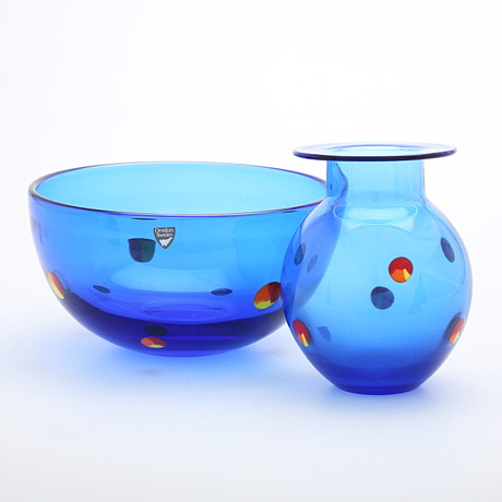 ERIKA LAGERBIELKE. Vas och Skål, "Pepperoni", Orrefors. Glas ...