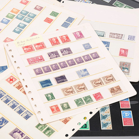 THE STAMPS, 10 sheets, mint condition, Sweden. Coins, Medals & Stamps ...