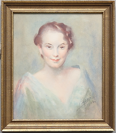 NILS LINDHÈ. Akvarell. Signerad och daterad 1943. Konst - Måleri ...