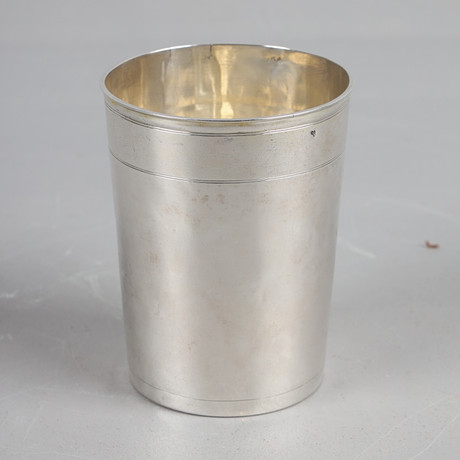 BÄGARE, barock, silver, Augsburg, Tyskland, omkring 1680, sannolikt ...