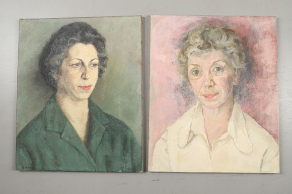 ROSEMARY DODD NEE HANBY (1926-). TWO UNFRAMED PORTRAITS. Art ...