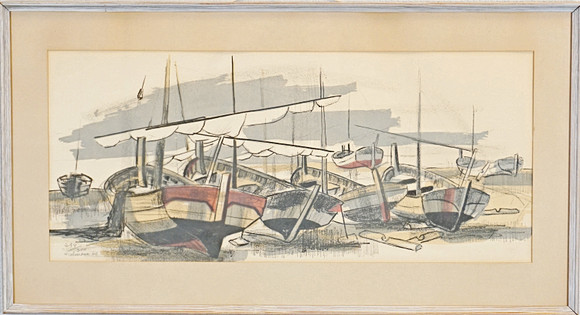 HARRY WICHMANN, litografi, numrerad 294/300 och signerad -60. Konst - Grafik - Auctionet