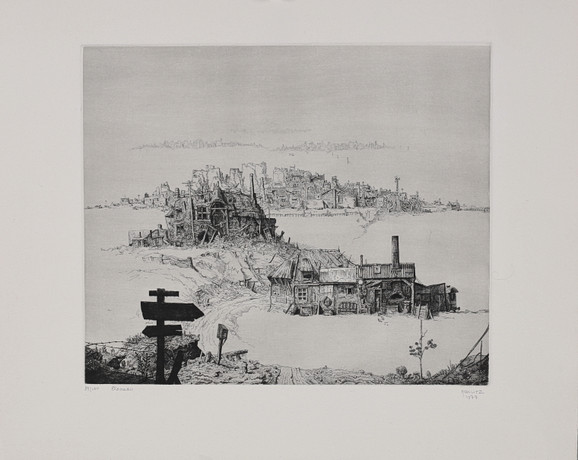 PHILIPPE MOHLITZ. Etching, "Eldorado", signed and numbered 89/100 ...