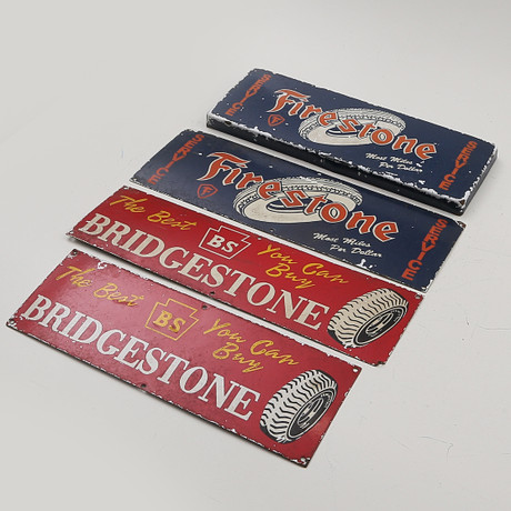 ENAMEL SIGNS, 4 pcs. Art - Other - Auctionet