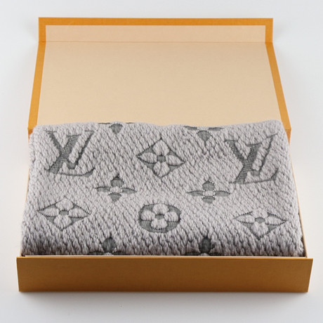 LOUIS VUITTON. Halsduk, ull och silke, stickad med ...