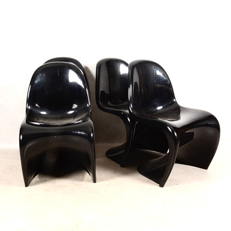 STOLAR, 4 st, "Panton Chair" Verner Panton, Herman Miller, Fehlbaum ...