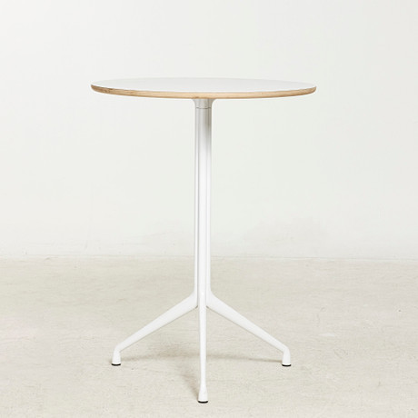 HEE WELLING, "About a table AAT20, High", round table, for HAY, white ...