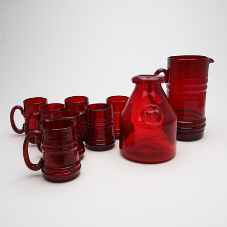 GLASSWARE 9 parts. Glass - Tableware - Auctionet