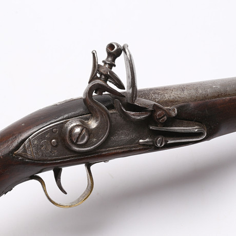 BLOCK PISTOL, probably England, 18th century, stamped Wilson and ...
