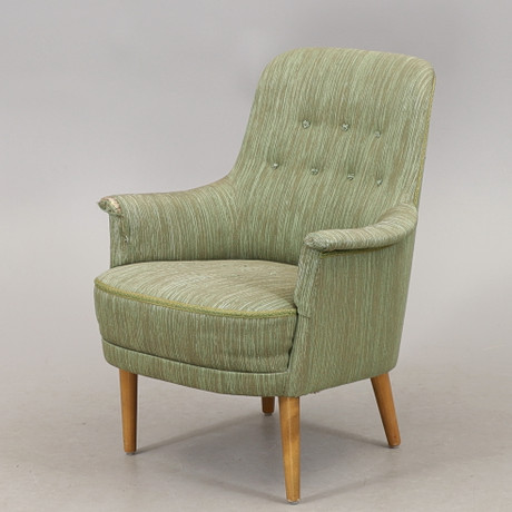 CARL MALMSTEN. Fåtölj, "Husmor". 1900-talets mitt. Möbler - Fåtöljer ...