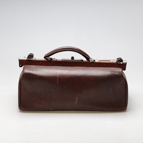 DOKTORSVÄSKA, läder, 1900-tal. Vintagekläder & Accessoarer - Auctionet