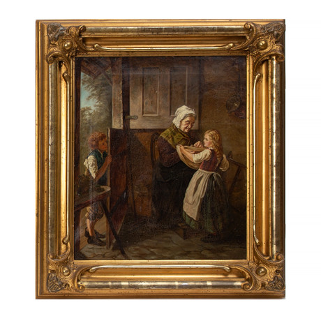 EMMA BILLING. Olja på duk. Konst - Måleri - Auctionet