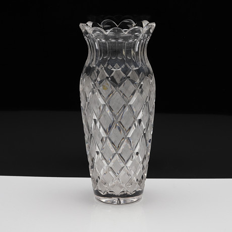 VAS, slipat glas, sannolikt kristall, 1900-tal. Glas - Bruksglas ...