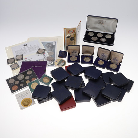 VARIOUS COMMEMORATIVE COINS AND COVERS. Coins, Medals & Stamps - Coins ...