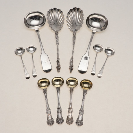 MIXED FLATWARE:-. Silver & Metals - Silver - Auctionet