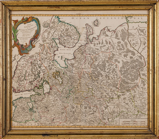 MAP OF FINLAND AND RUSSIA BY VAUGONDY, CA 1750. Books, Maps ...