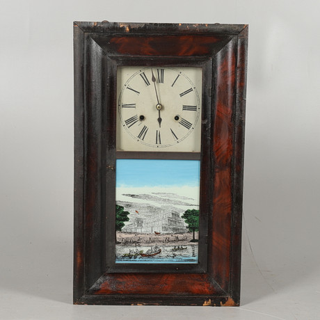 A MID 19TH CENTURY AMERICAN DROP DIAL WALL CLOCK. Clocks & Watches ...