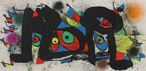 JOAN MIRÓ. COLOR LITHOGRAPHY, from "Miró sculptures". Art - Engravings ...