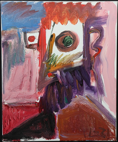 ULF LUNDELL. "Self Portrait". Acrylic, signed and dated UL -21. Art ...