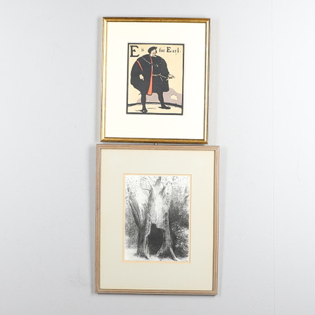 WILLIAM NICHOLSON (1872-1949). After. E IS FOR EARL (from `AN ALPHABET ...